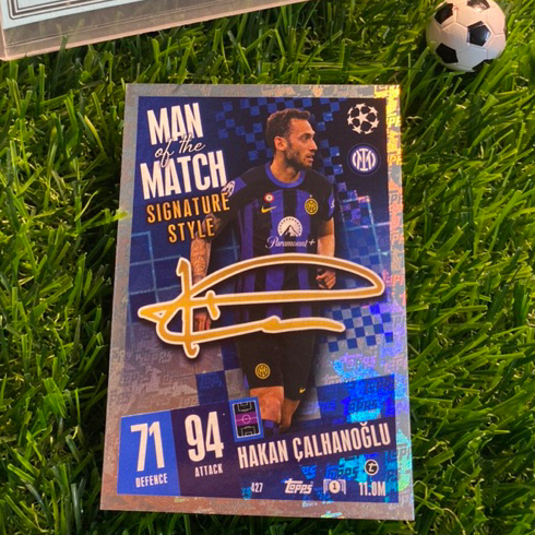 [ Genuine ] - MAN OF THE MATCH - SIGNATURE STYLE - TOPPS MATCH ATTAX ...