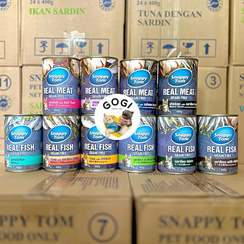 (Combo of 10 cans) Snappy Tom Pate 400g for cats - GogiMeowMart x ...