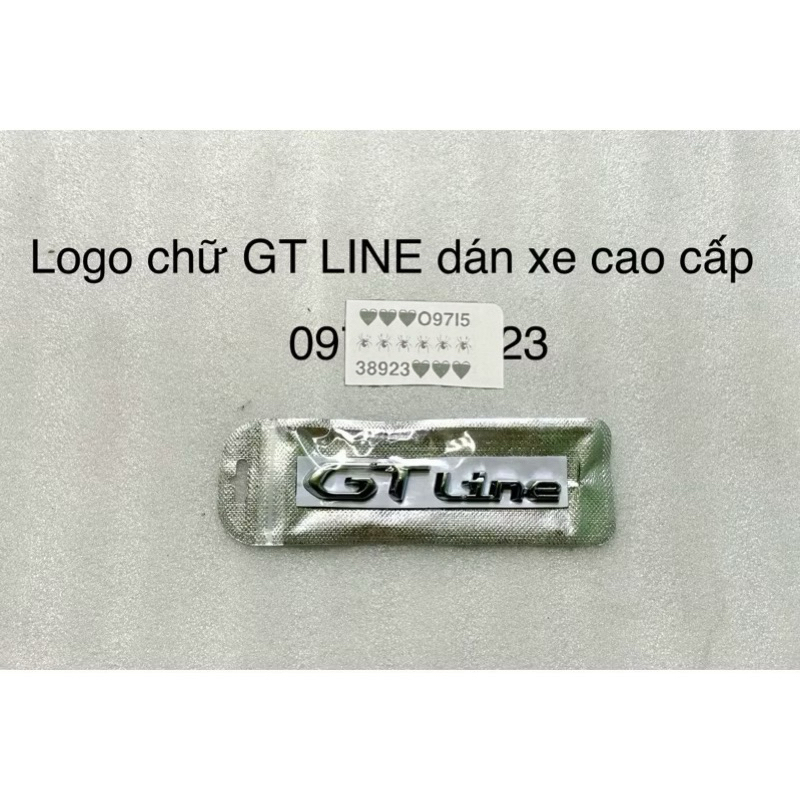 GT LINE LOGO GENUINE CAR STICKER | Shopee Malaysia