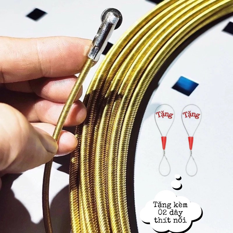 Cable conduit wire with 4mm wheels, round ball head types 5m, 10m, 15m ...