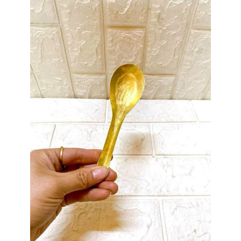 BRONZE SPOON 15 x 5 CM COPPER MATERIAL | Shopee Malaysia