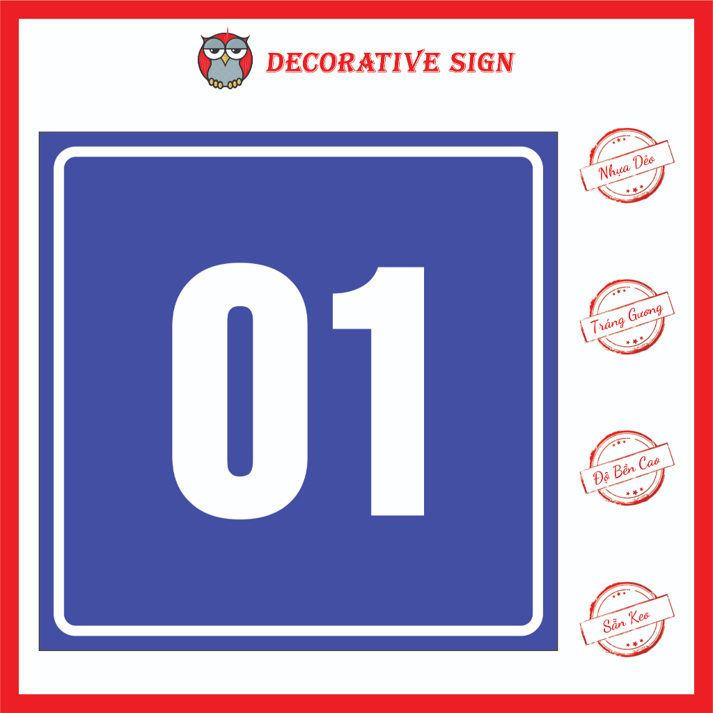 Green Sequential Number Sign (Square Model) | Shopee Malaysia