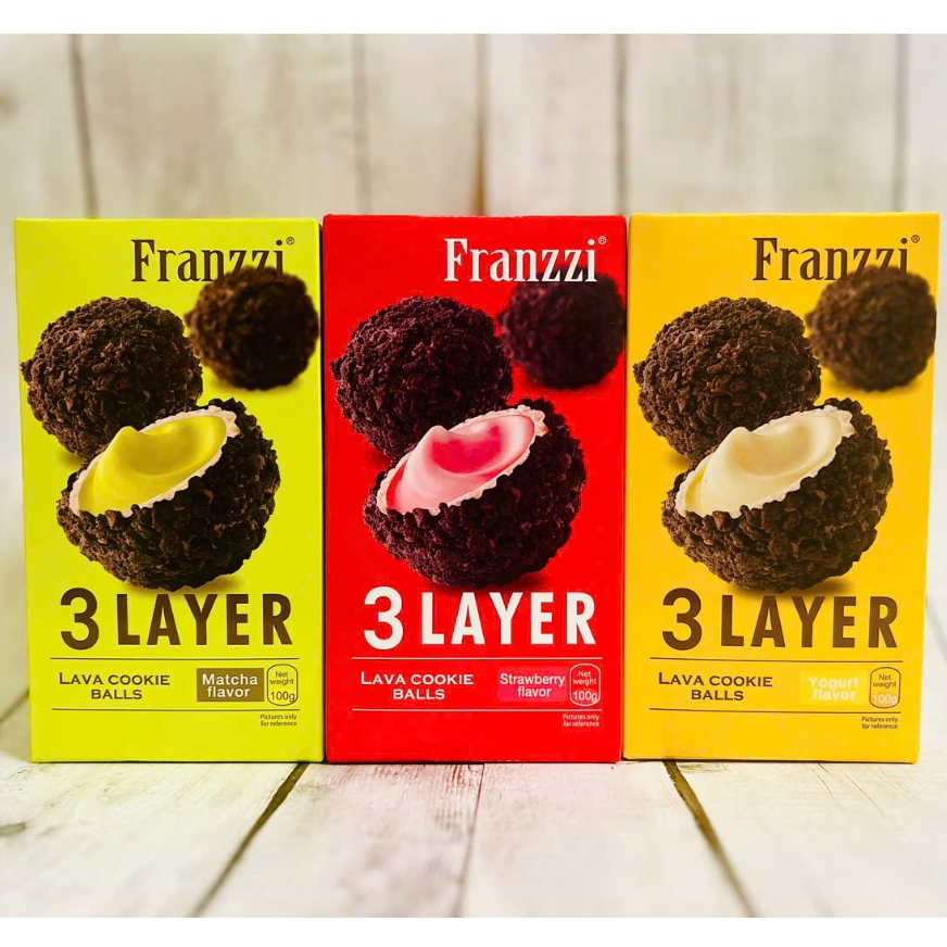 Franzzi 3-Layer Cookies Filled with Lava Melting Cream in Many Flavors ...