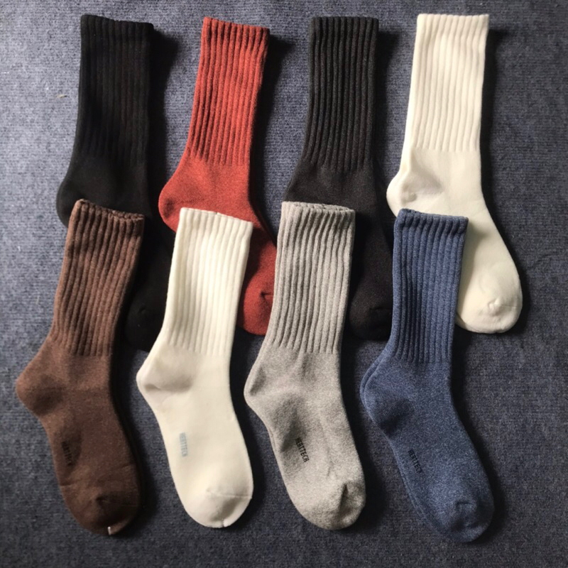Men's high-neck socks made of super thick and smooth fleece, genuine ...