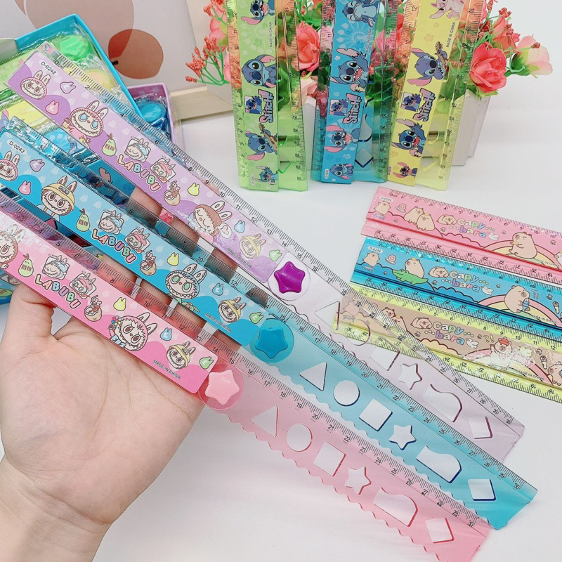 Labubu,cabybara 30cm folding plastic ruler | Shopee Malaysia