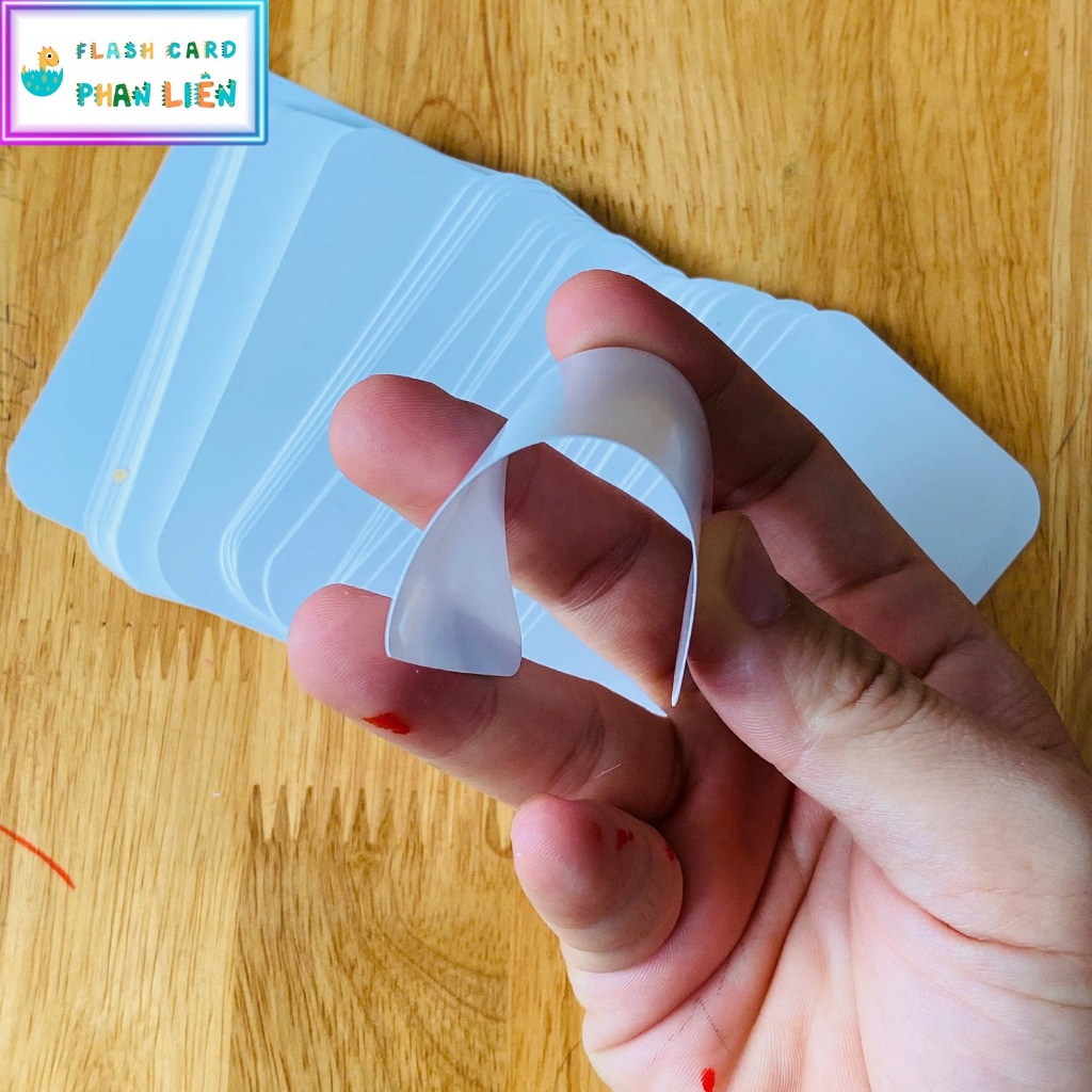 Set of plastic flashcards of all sizes a4 a5 a6 a7 - 10 cards, can be cut upon request | Shopee ...