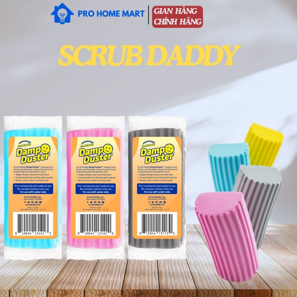 Scrub DADDY DAMP DUSTER MOP, WINDOW - CHAIR CLEANING - MULTI-FUNCTIONAL ...