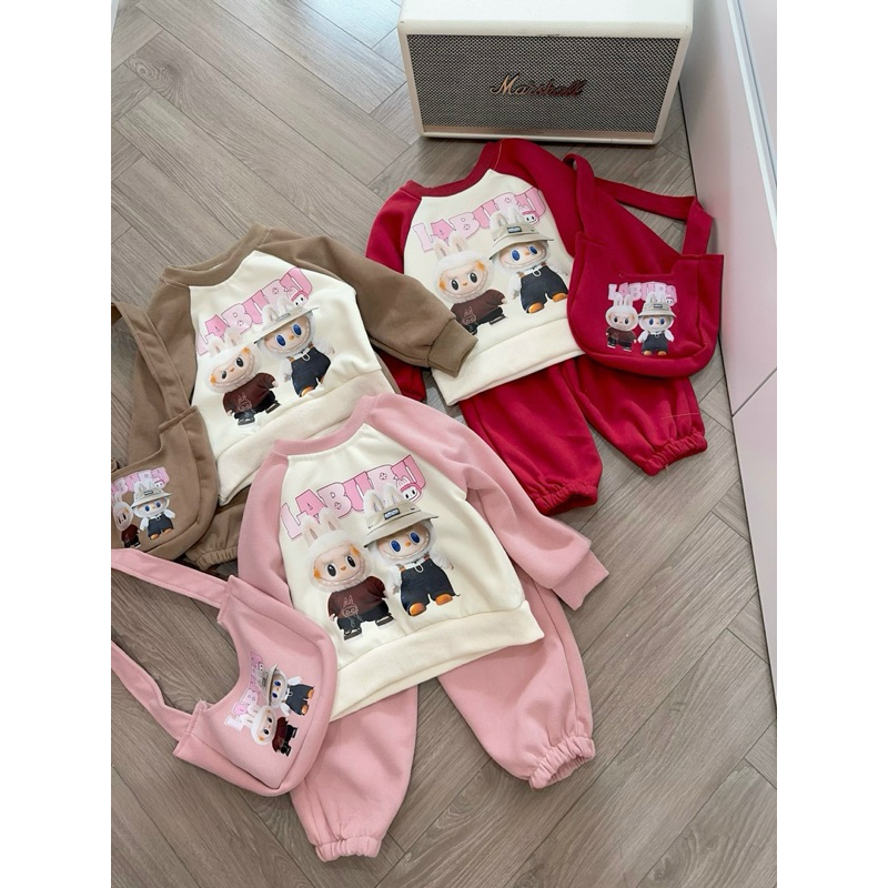 Beautiful 2-skin labubu felt set with bag for boys/girls | Shopee Malaysia