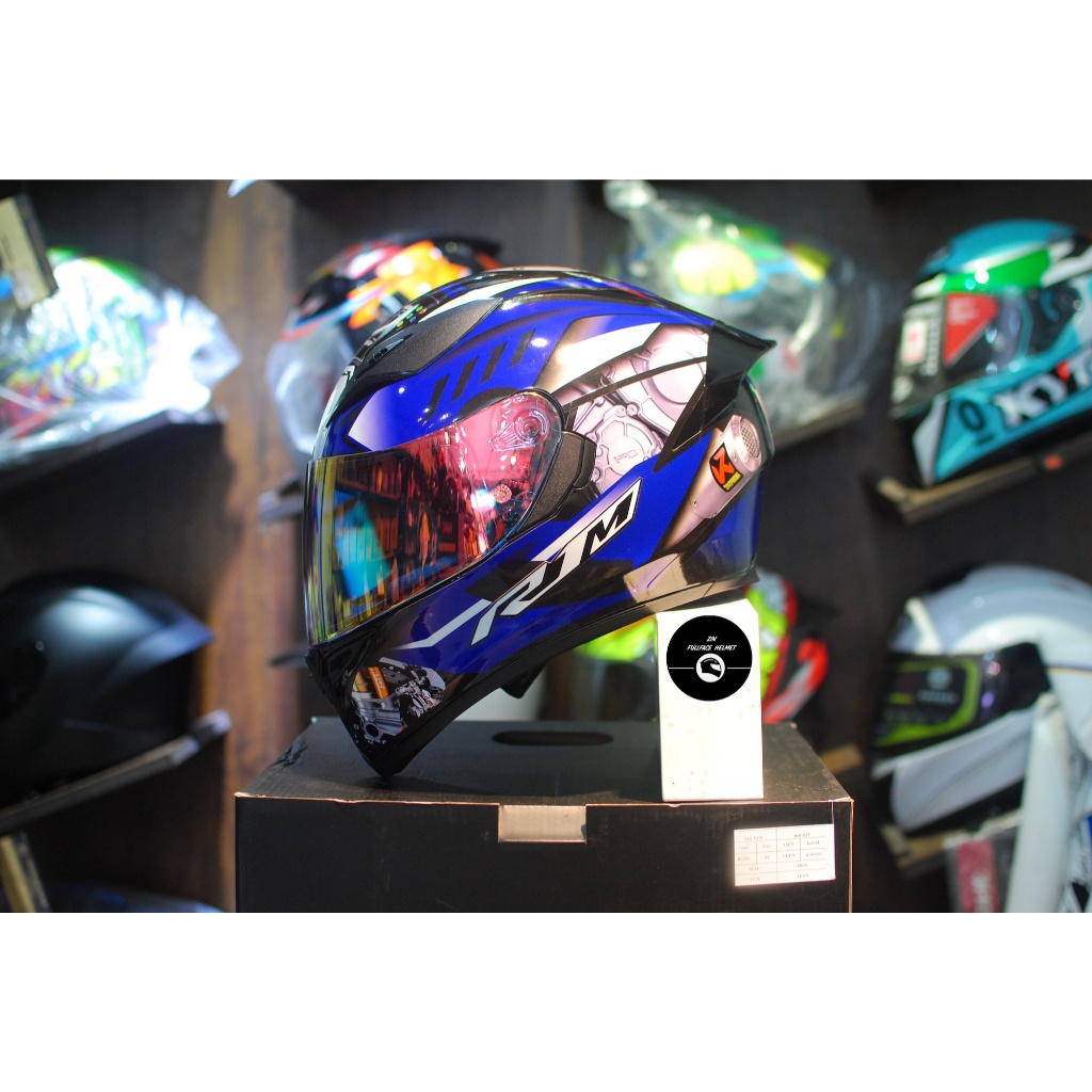Royal M138 Yamaha R1M Fullface Helmet blue | Shopee Malaysia