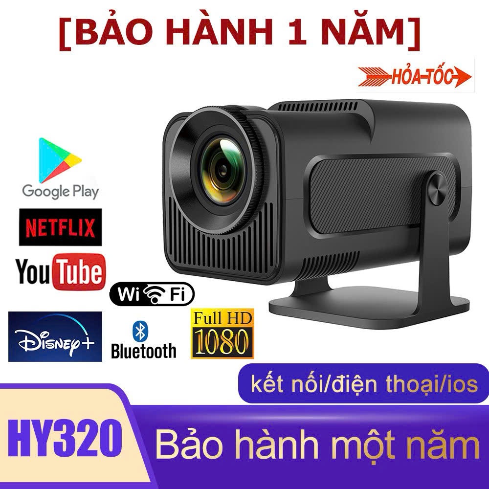 [In stock] [Same day delivery] Projector HY320 / HY300 / HY320 Mini Full hd android 11.0 bright ...