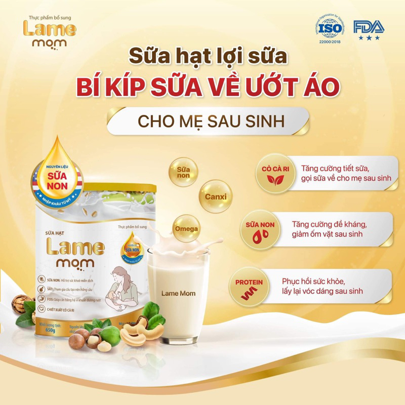 Lame Mom milk-boosting nut milk for postpartum mothers helps increase ...