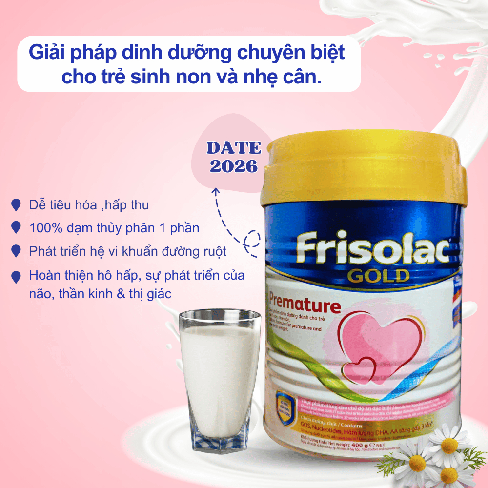 Frisolac Gold Premature milk 400g for Premature, low birth weight ...