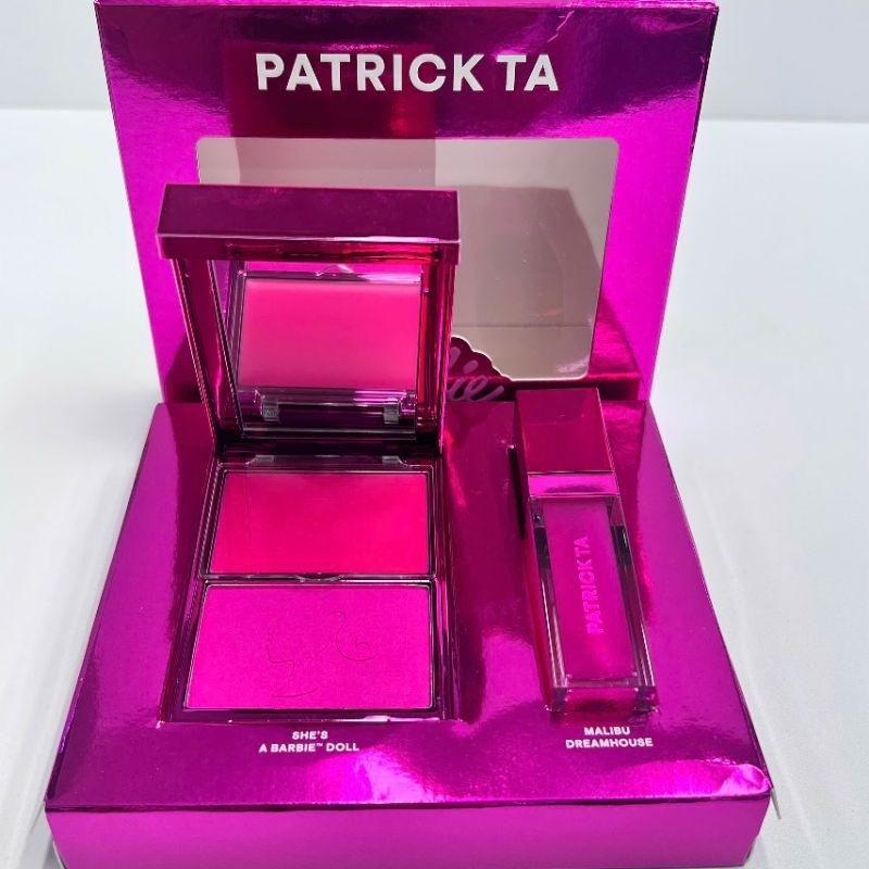 Patrick Ta x Barbie blush and lip plumping lip balm Set limited edition ...