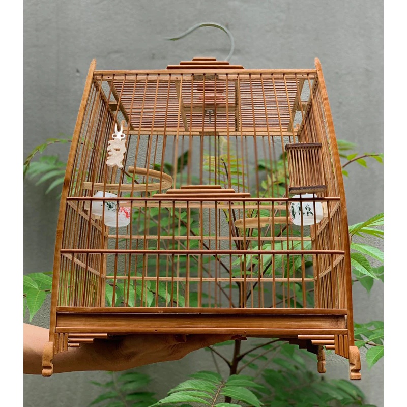 Self-assembled crested bird cage Frame of crested crested bird cage ...