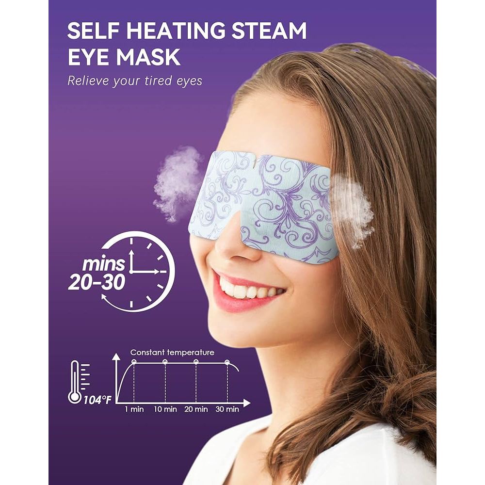 Yonsoer Hot Sauna Mask Helps relax eyes, reduce Fatigue, Dark Circles ...