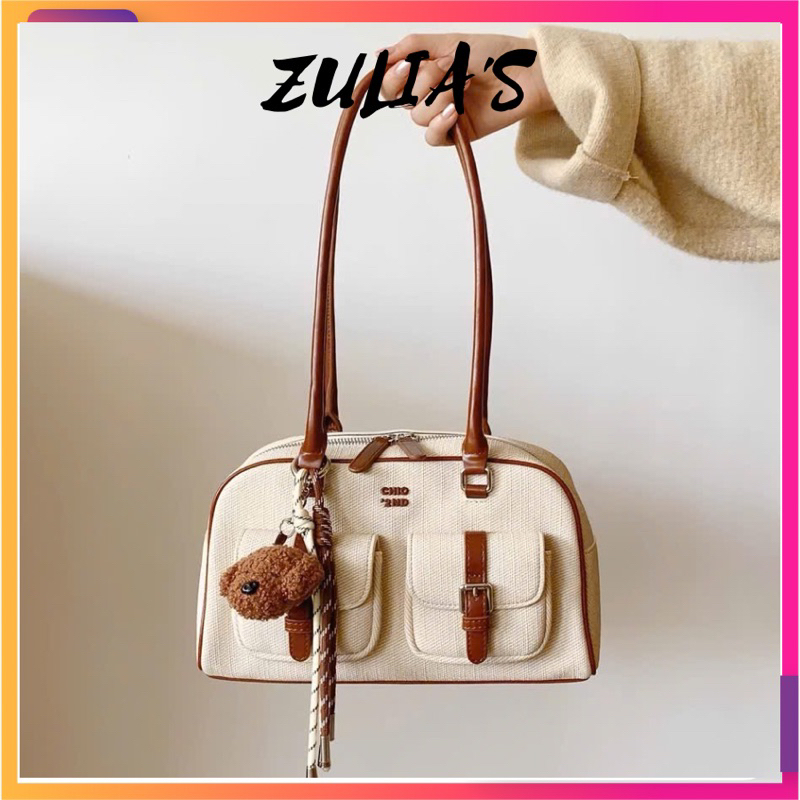 Chio2nd shoulder bag, cute and luxuriously designed, comes with a bear ...