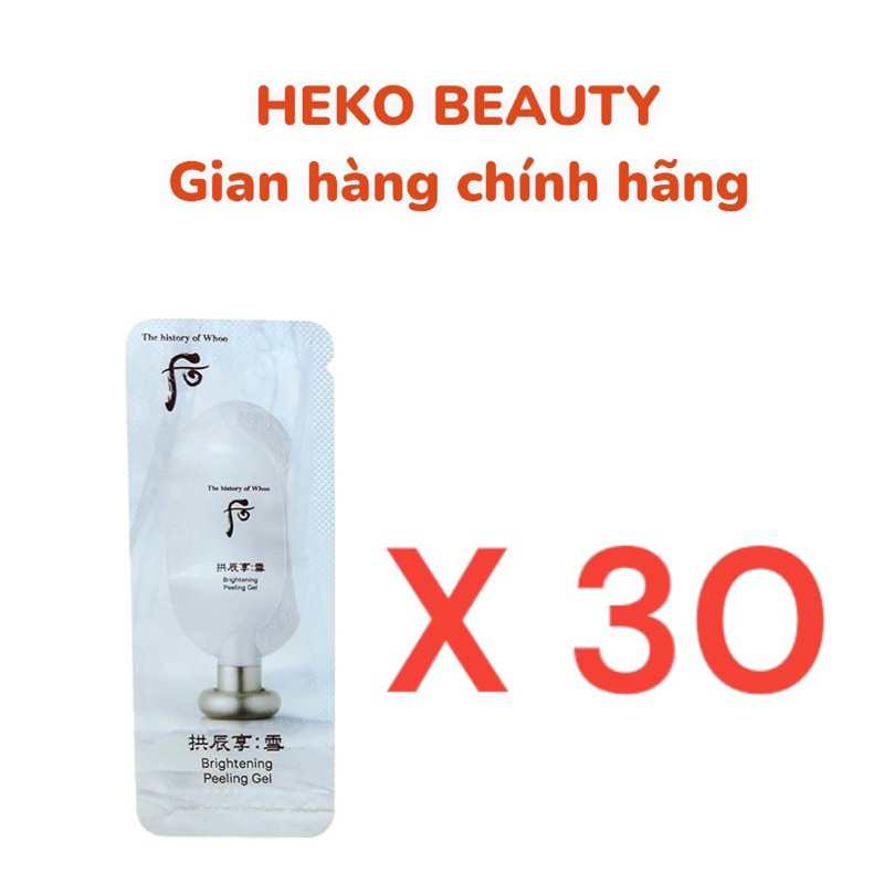 Whoo premium skin whitening exfoliator 10 30 60 (1ml sample pack ...