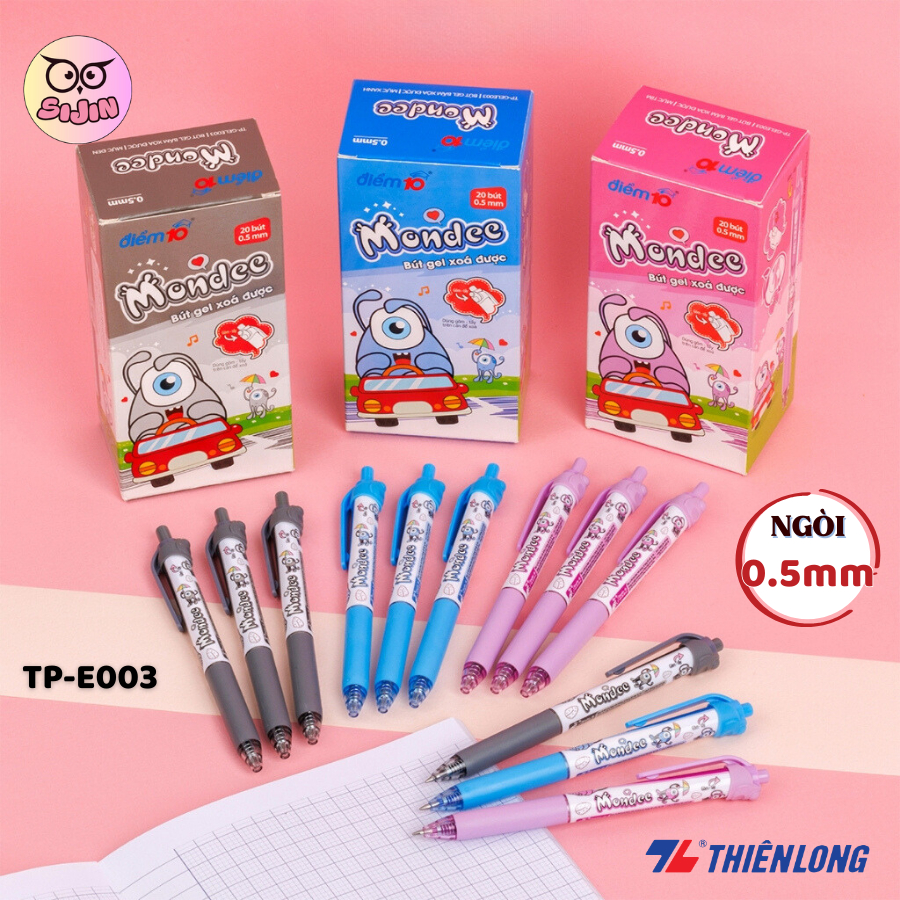 Erasable gel pen, Thien Long TP-E003 gel pen, Erasable gel pen with 0 ...