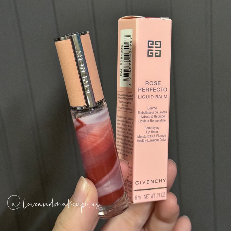 (AUTH) Givenchy Rose Perfecto Hydrating Tinted Lip Balm & Gloss ...