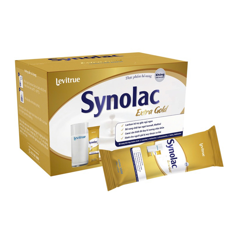 Synolac Extra Gold nutritional milk powder for the elderly, box of 14 ...