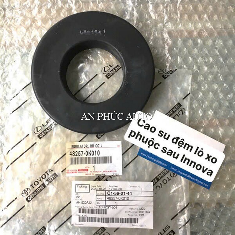 XO Genuine Toyota Fortuner, Innova rear fork spring gasket rubber ...