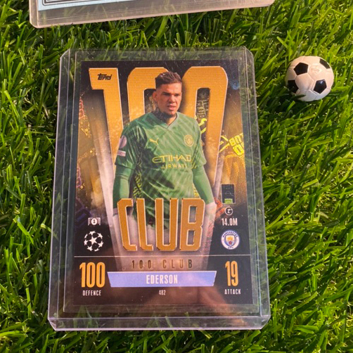 [ GENUINE ] - 100 CLUB - TOPPS MATCH ATTAX 2024 - EDERSON (MANCHESTER ...