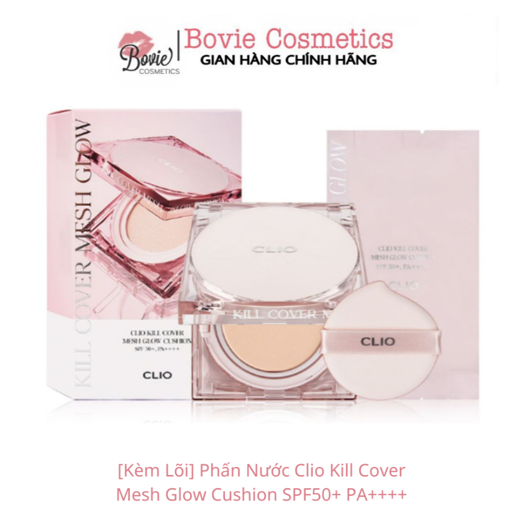 [Core Included] Clio Kill Cover Mesh Glow Cushion SPF50+ PA++++ | Shopee Malaysia