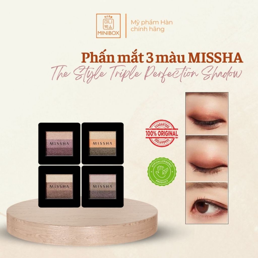 (BILL Han) MISSHA The Style Triple Perfection Shadow 3 Color Eyeshadow ...