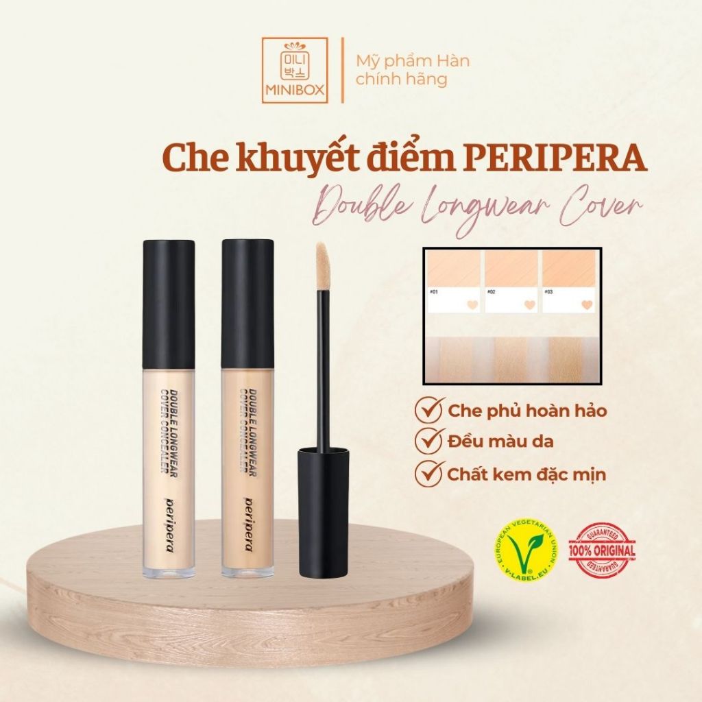 (BILL Han) PERIPERA Double Longwear Cover Concealer 5.5g | Shopee Malaysia