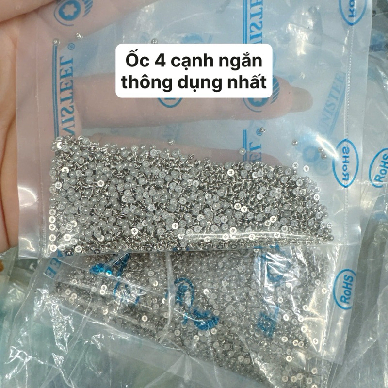 Set of 100 most common short 4-sided screws | Shopee Malaysia