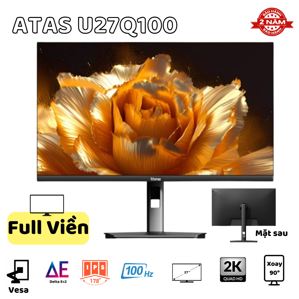Atas 27 U27Q100 27 inch computer monitor - 100HZ scanning frequency ...