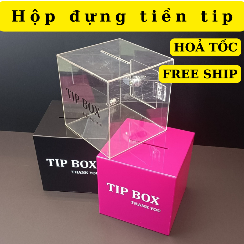 Mica Tip Box with Lock - Tip Box - Safe Tip Box Made of Mica - Premium ...
