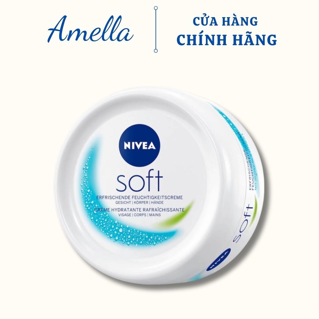 German Nivea Soft Moisturizing Cream 200ml, Moisturizes and Improves ...