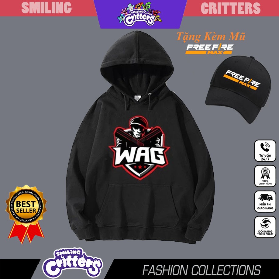 Team Wag Peo Hoodie free fire max rank challenge [1 free HAT] | SMILING ...