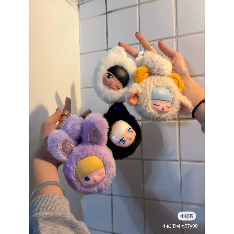 Blindbox Keychain LILISHA Animal Carnival Vinyl Plush Pendant Goods ...