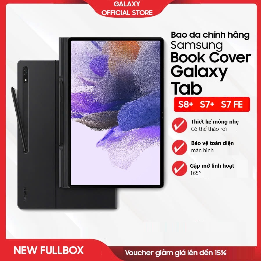 Samsung Galaxy Book Cover for Tab S8+ S7+ S7FE - Genuine product New ...