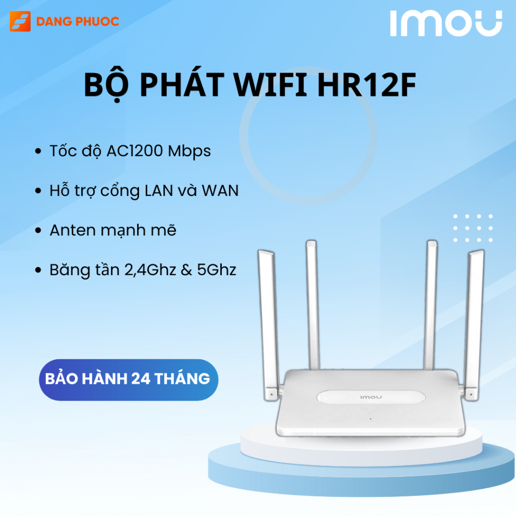 Imou HR12F wifi transmitter app management, AC1200 wifi Router ...