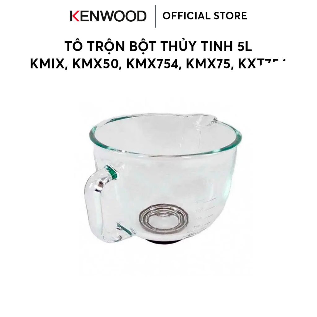 [Accessories] 5 liter glass mixing bowl for Kenwood KMix, KMX50, KMX754 ...