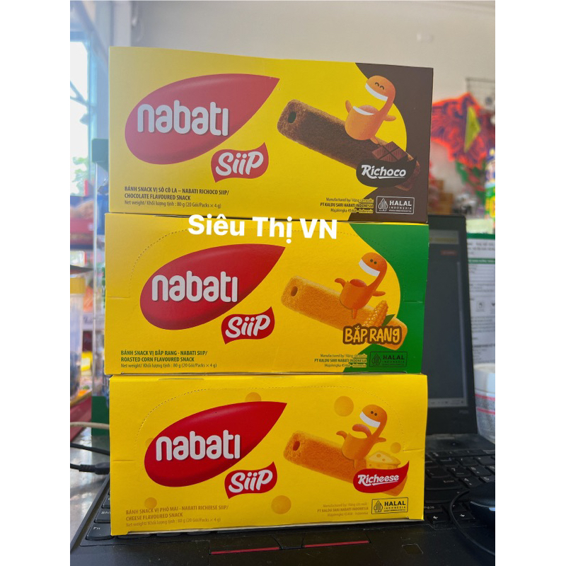 (Hot) Nabati Siip Snack Cheese Flavor Box 80g (20 small packs) | Shopee ...