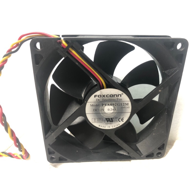 [Fan 9cm] FOXCONN 12V 0.24A jack 3pin | Shopee Malaysia
