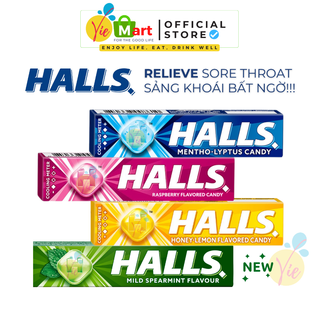 Halls Thai Cool and Refreshing Mint Lozenges - Bar of 9 | Shopee Malaysia