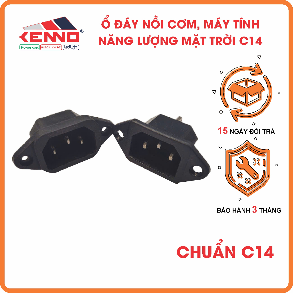 3-pin black rice cooker socket 10A standard C14 bottom socket rice ...