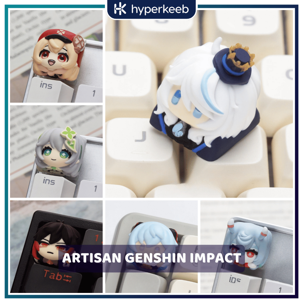 Artisan LOBO Genshin Impact keycap, mechanical keyboard decorative ...
