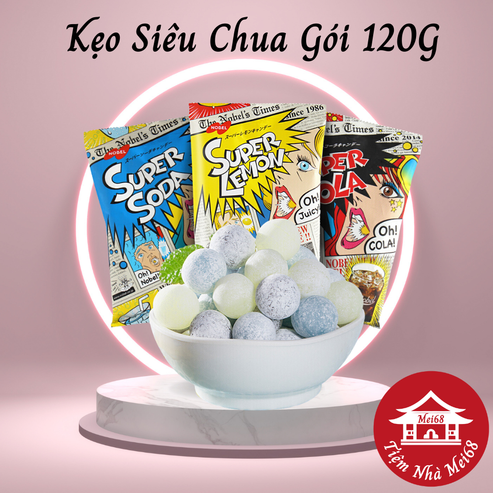 Super Sour Candy Large Pack 120G - World's Most Sour Candy Nobel Brand ...