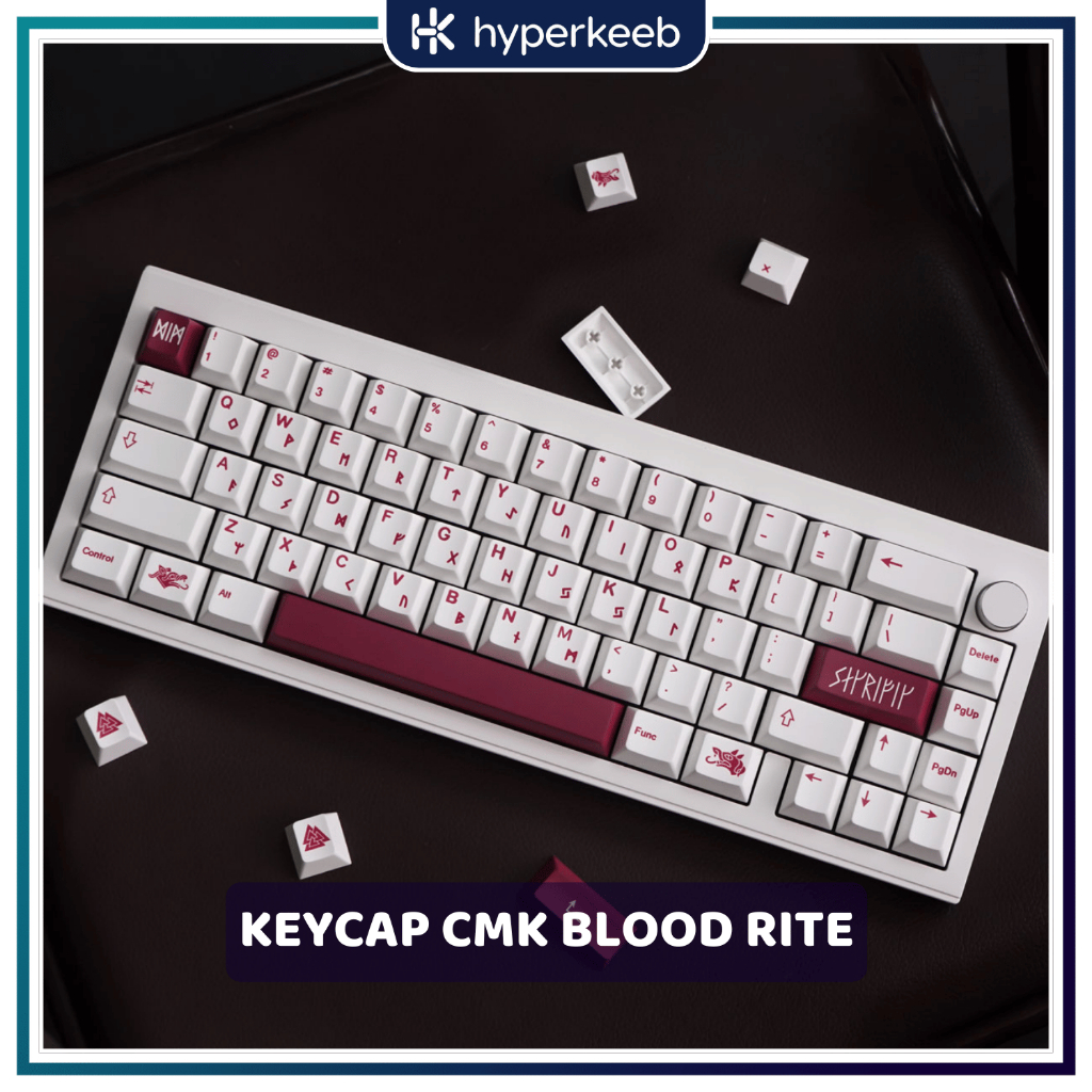 Cmk Blood Rite Keycap | 142 buttons - 1.5mm thick PBT plastic - in Dye ...