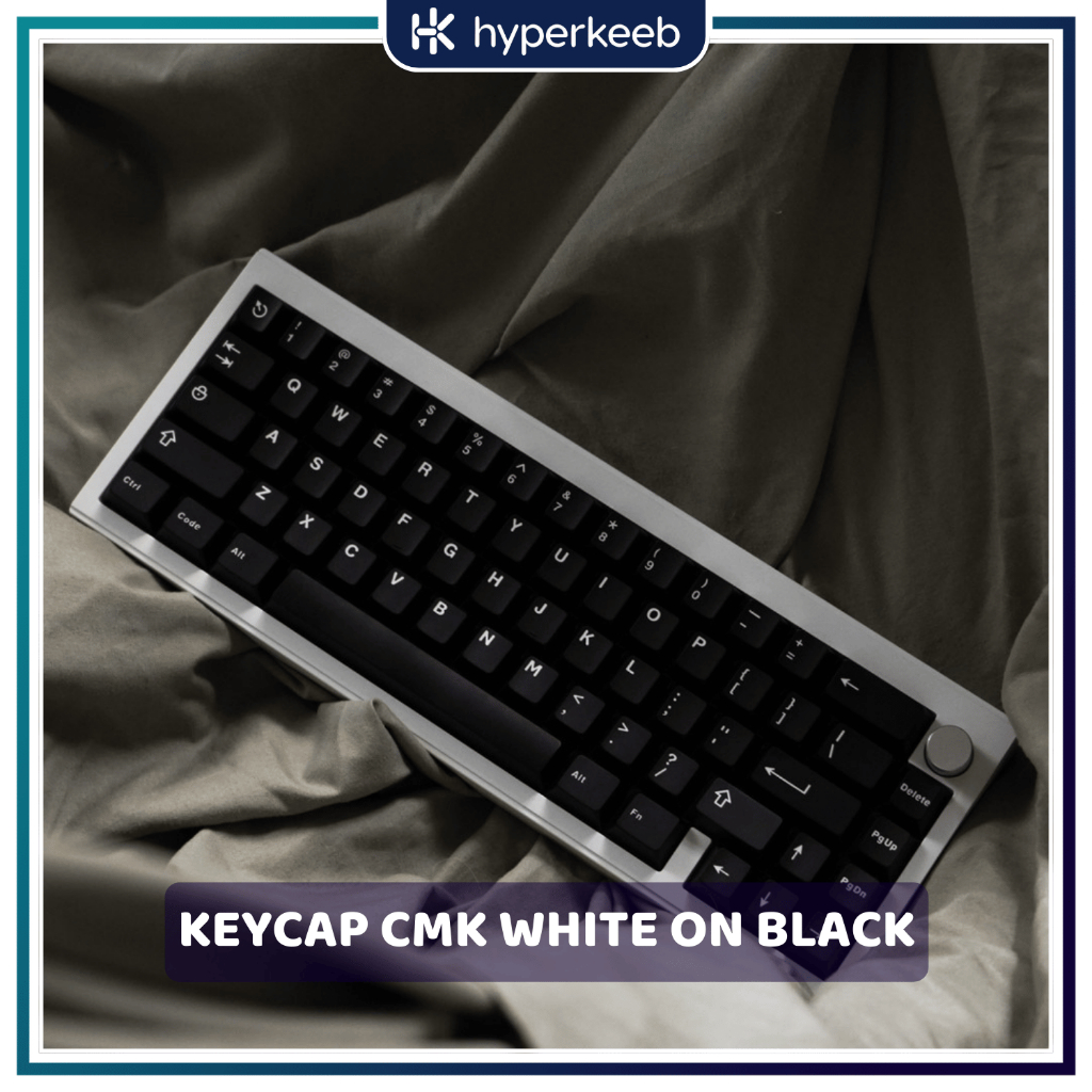 Keycap 121 buttons White on Black WOB mechanical keyboard, 1.5mm thick ...