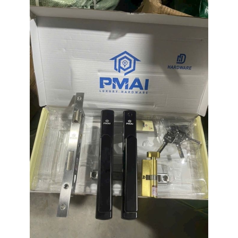 Genuine PMAI lock for aluminum door system 55 with beveled edges and ...