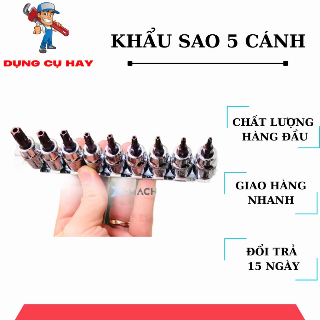 5-petal TS star flower socket set to open bolts for European car models ...