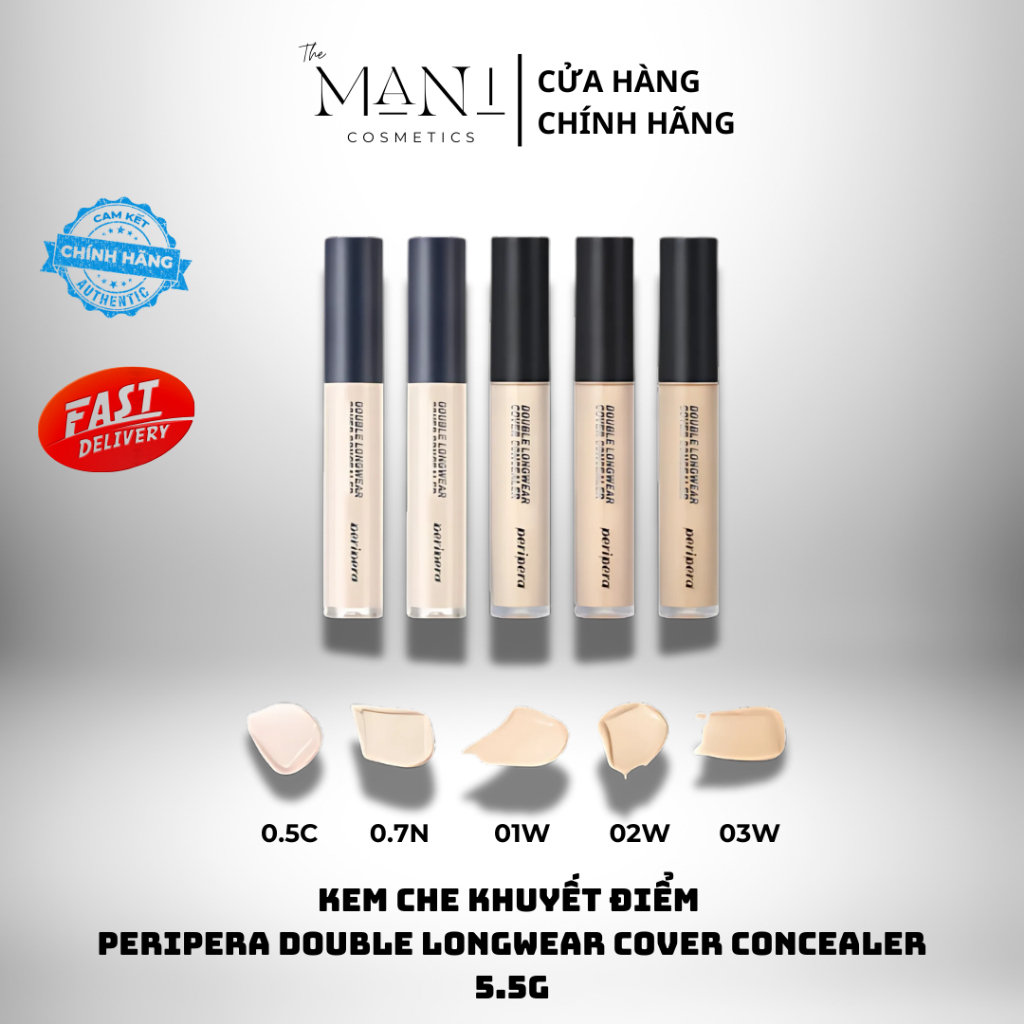 Peripera Double Longwear Cover Concealer 5.5g | Shopee Malaysia