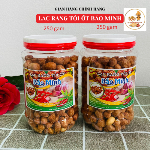 Box of 250g Bao Minh roasted peanuts with GARLIC and chili, Hanoi's ...